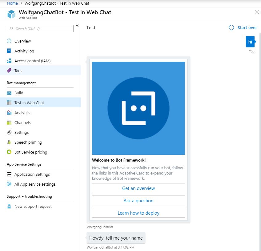 Create a Bot Application with Azure | Programming With Wolfgang